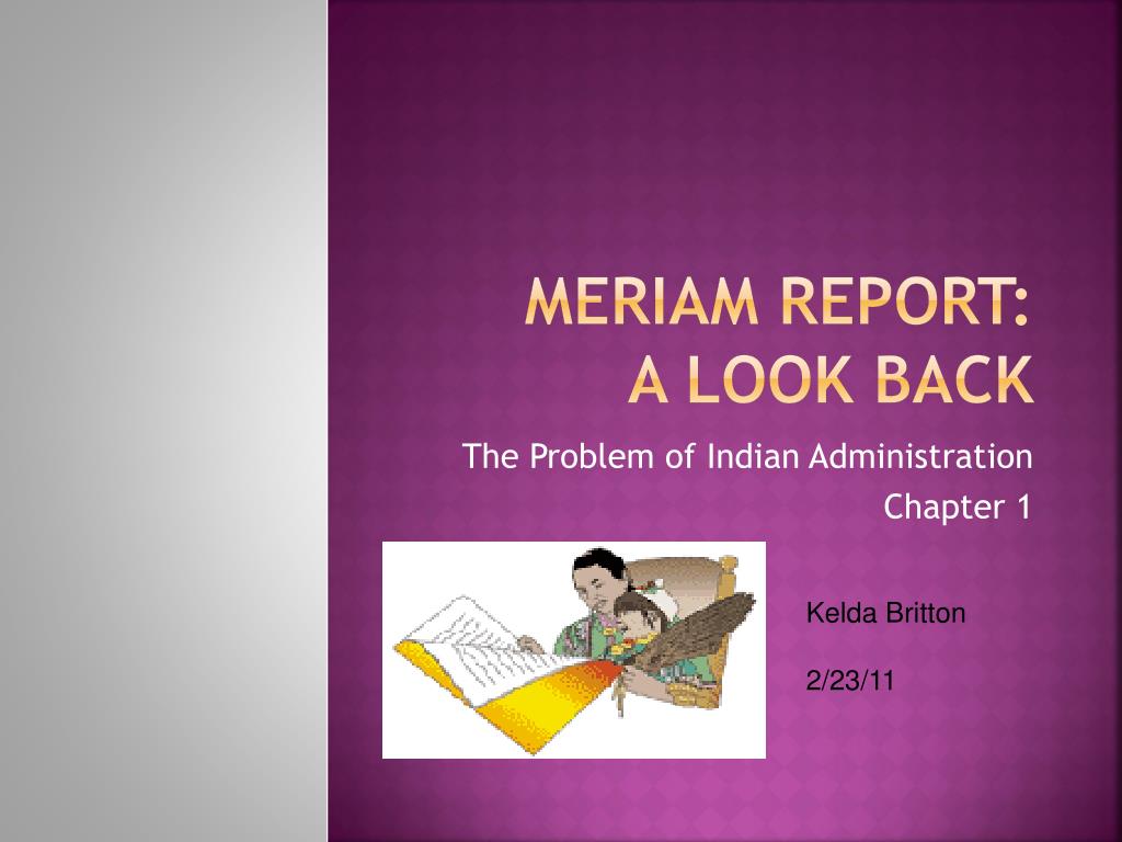 PPT - Meriam Report: A Look Back PowerPoint Presentation, free download ...
