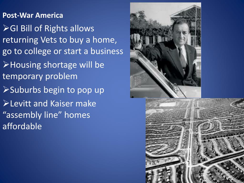 PPT - Post-War America: Challenges, Changes, and the Rise of Civil ...