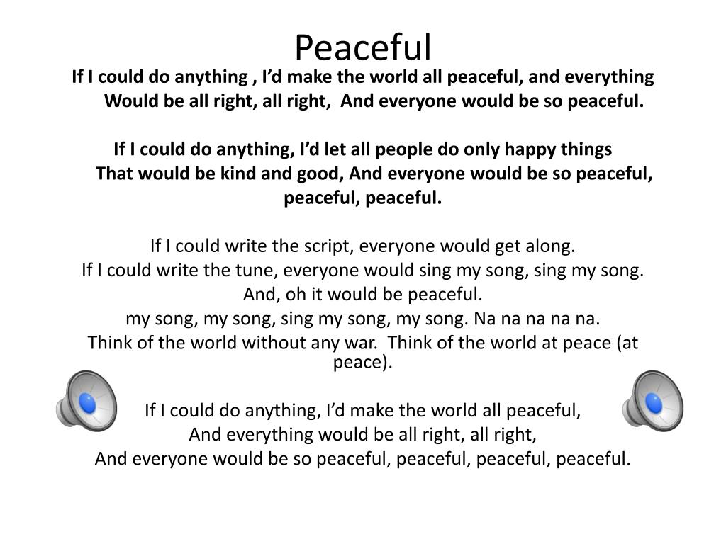 PPT - Peaceful PowerPoint Presentation, free download - ID:2680091