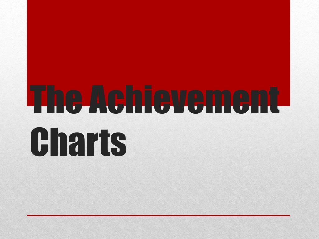PPT - The Achievement Charts PowerPoint Presentation, free download ...