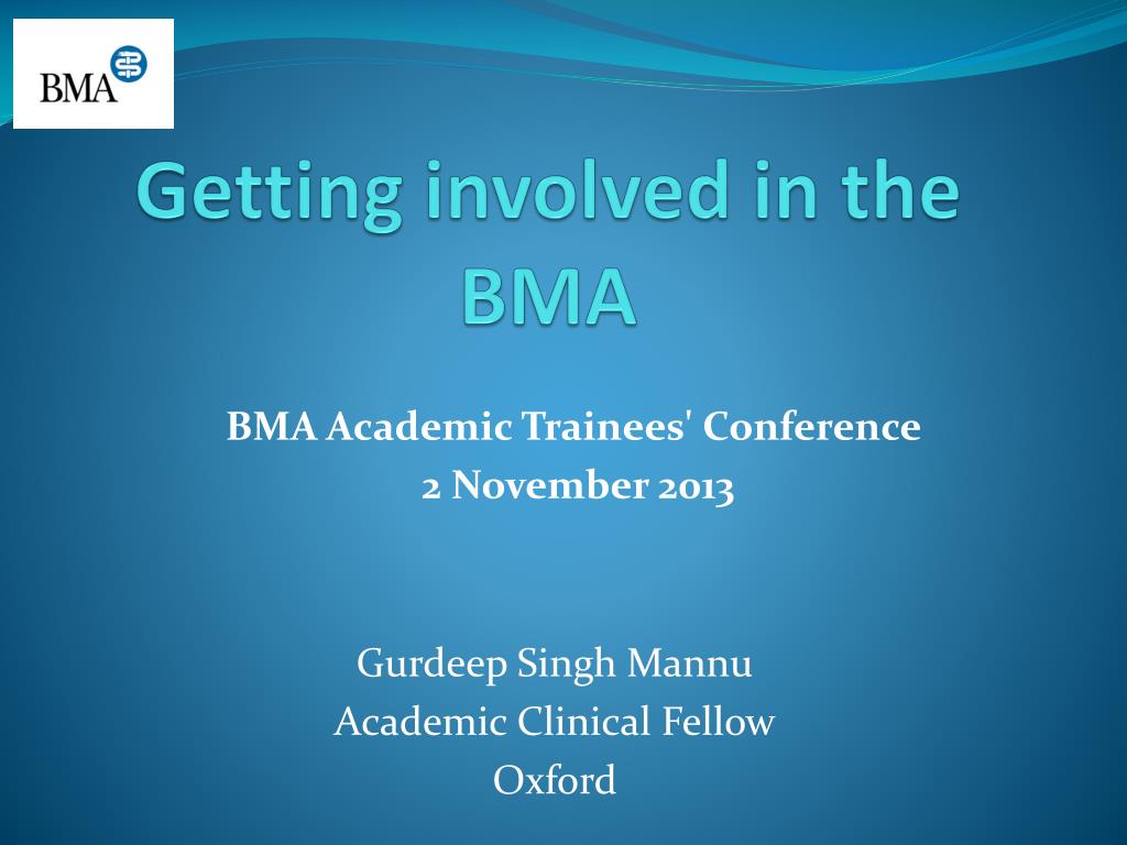 PPT - Getting involved in the BMA PowerPoint Presentation, free ...