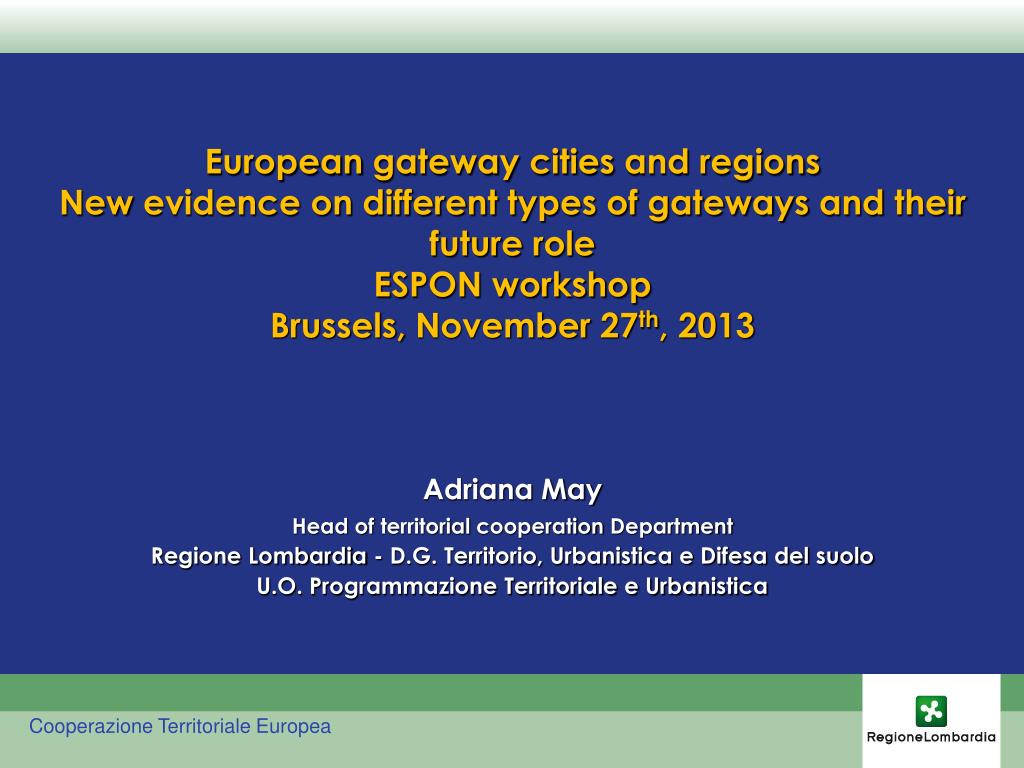 PPT - European gateway cities and regions PowerPoint Presentation, free ...