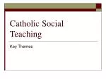 PPT - Catholic Social Teaching PowerPoint Presentation, free download ...