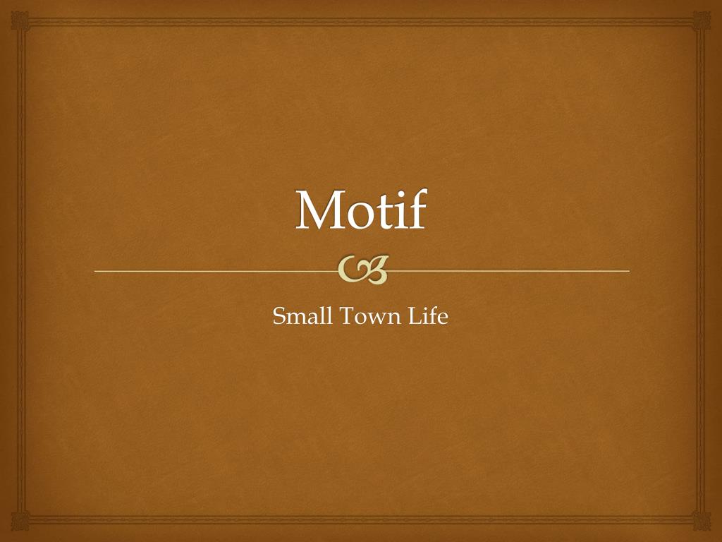 PPT - Motif PowerPoint Presentation, free download - ID:2682617