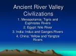 PPT - The Ancient River Valley Civilizations of Mesopotamia and Egypt ...
