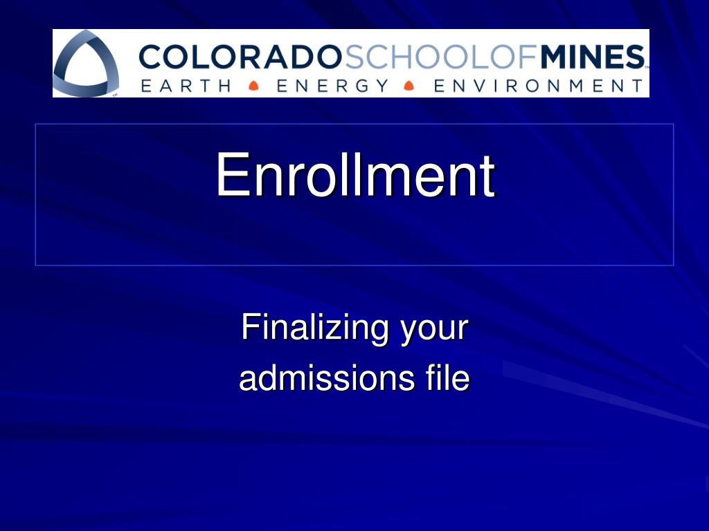 PPT - Enrollment PowerPoint Presentation, free download - ID:2684989