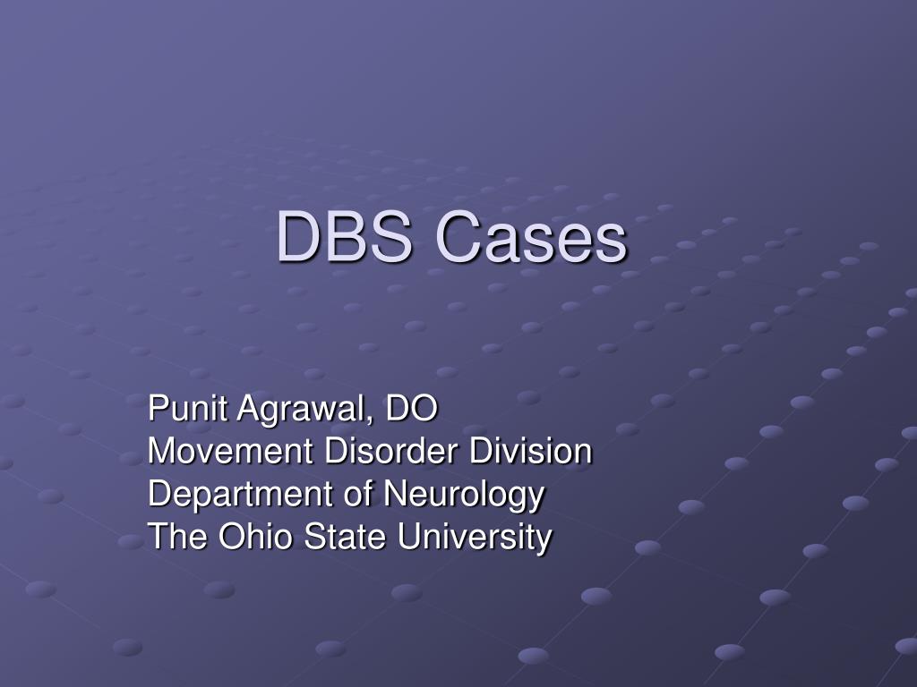 PPT - DBS Cases PowerPoint Presentation, free download - ID:2685225