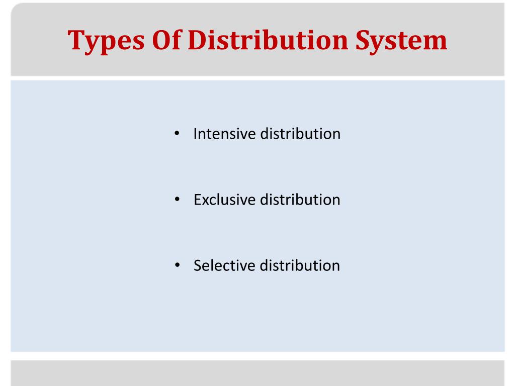 PPT - Types Of Distribution System PowerPoint Presentation, free ...