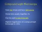 PPT - Introduction to the Compound Light Microscope PowerPoint ...