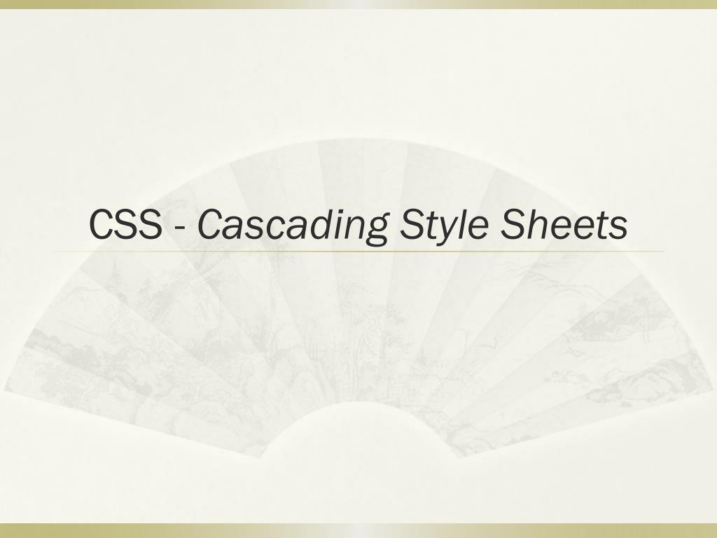 Ppt Css Cascading Style Sheets Powerpoint Presentation Free 8603