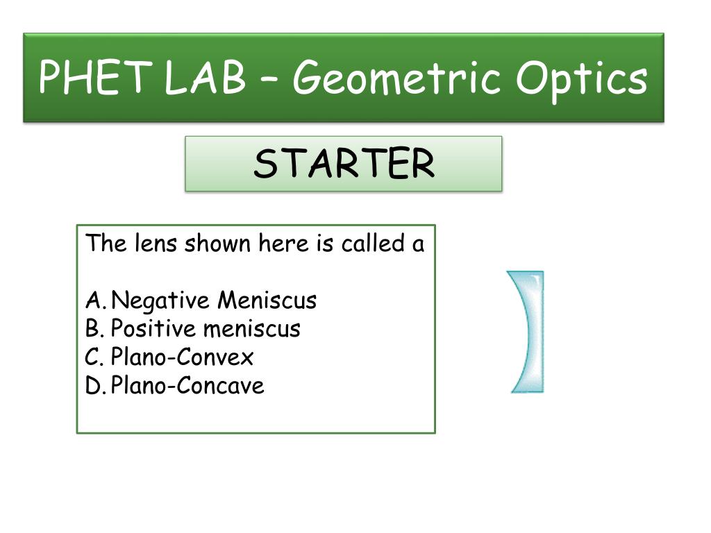 PPT - PHET LAB – Geometric Optics PowerPoint Presentation, free ...