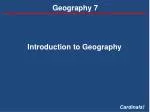 PPT - I. Introduction to Geography PowerPoint Presentation, free ...