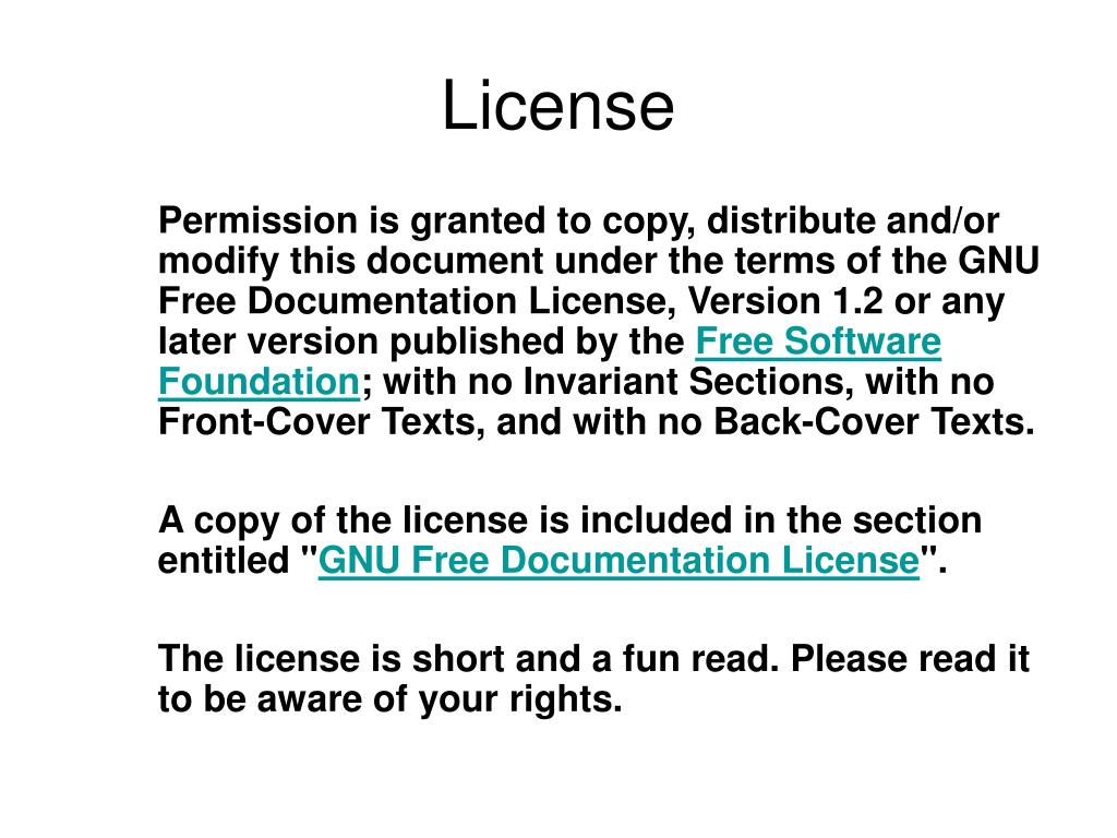 PPT - License PowerPoint Presentation, free download - ID:2687918