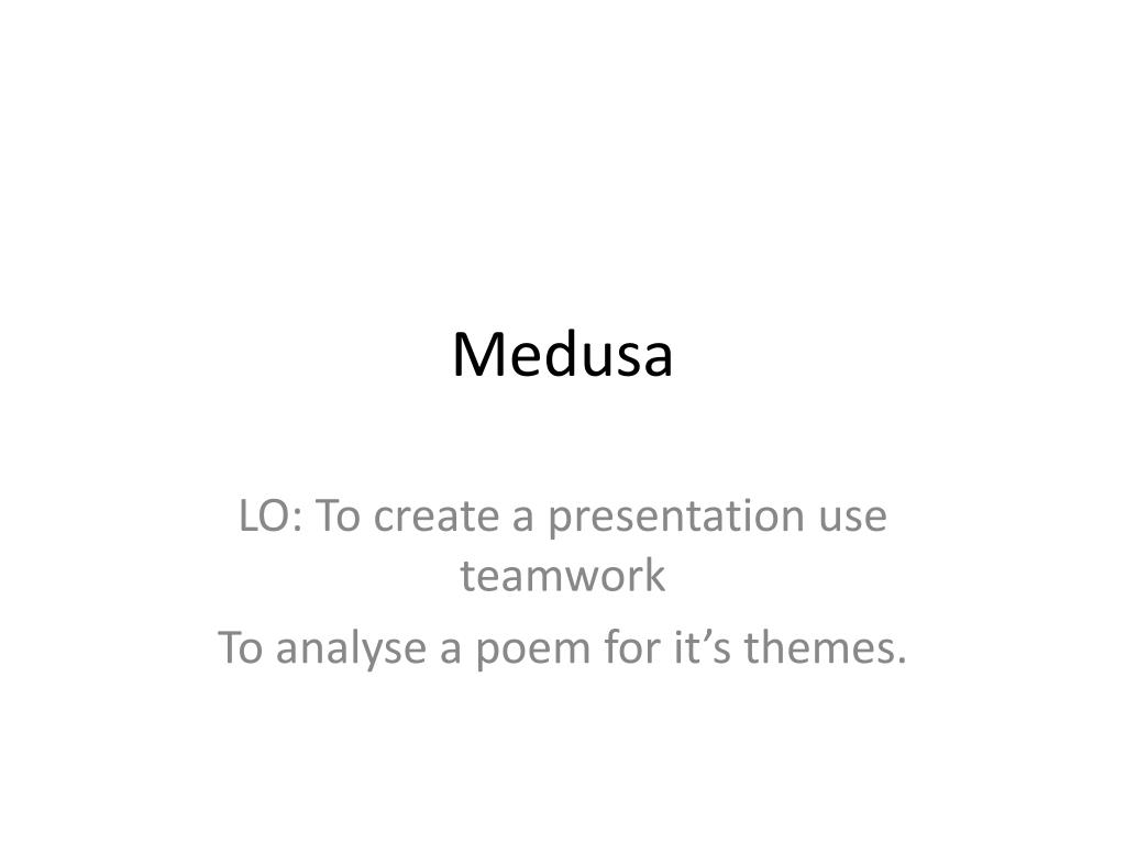 PPT - Medusa PowerPoint Presentation, free download - ID:2688258