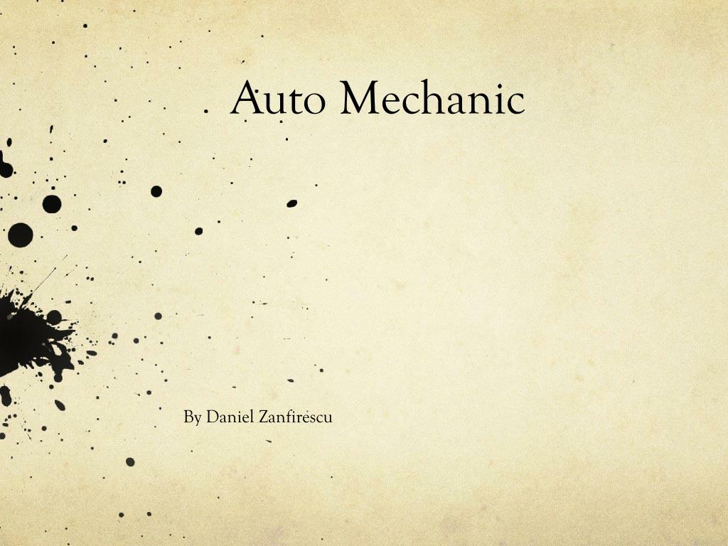 PPT - Auto Mechanic PowerPoint Presentation, free download - ID:2688647