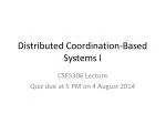 PPT - Distributed Coordination-Based Systems PowerPoint Presentation ...