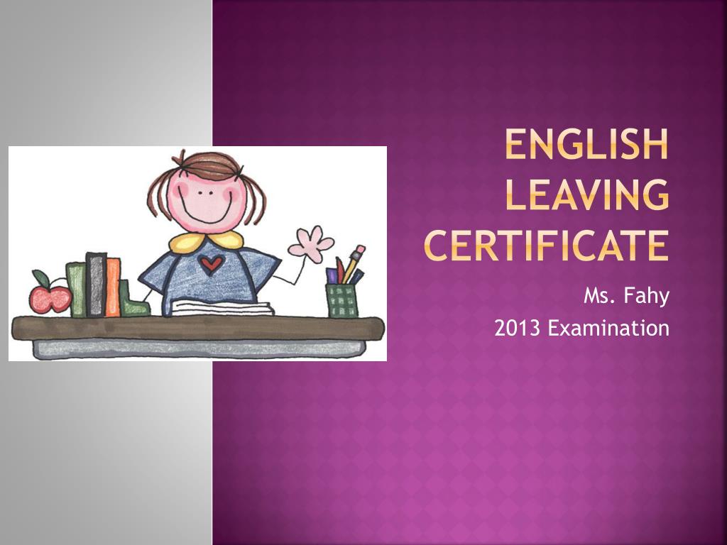 PPT - English Leaving Certificate PowerPoint Presentation, free ...