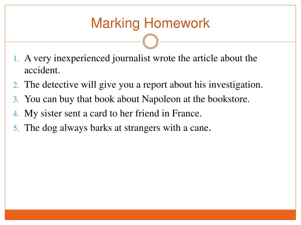 PPT - Marking Homework PowerPoint Presentation, free download - ID:2692698