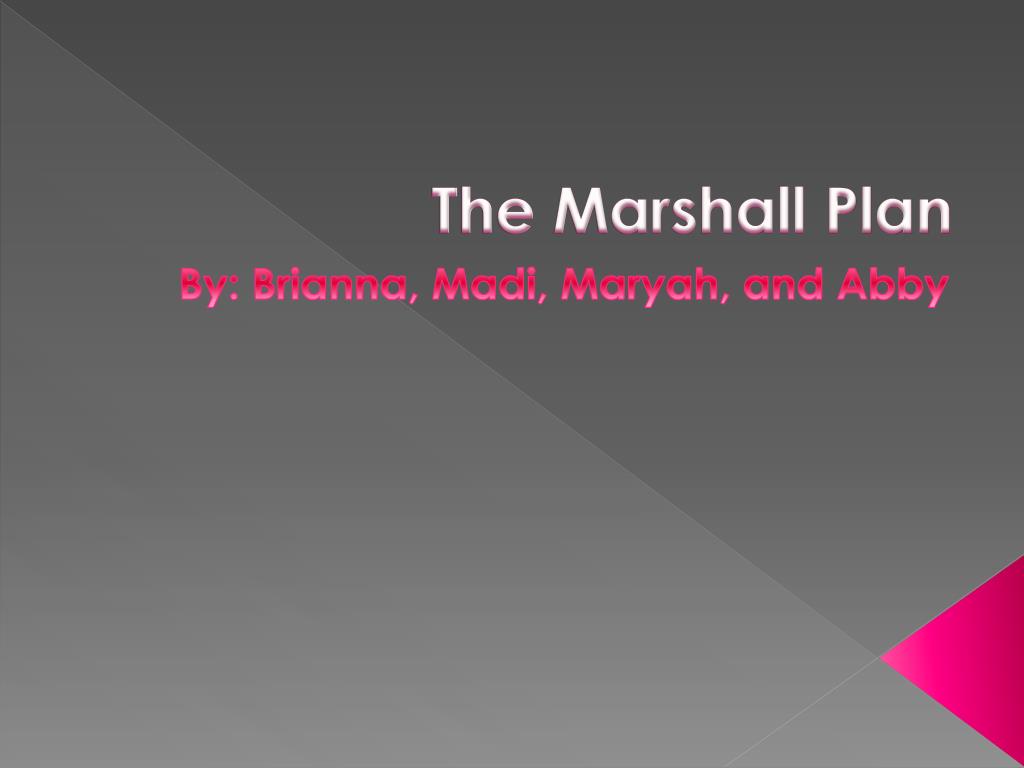 PPT - The Marshall Plan PowerPoint Presentation, free download - ID:2694088