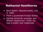 PPT - Nathaniel Hawthorne Biography PowerPoint Presentation, free ...