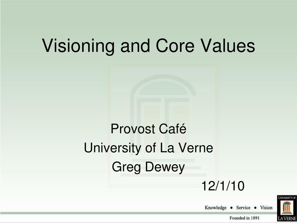 PPT - Visioning and Core Values PowerPoint Presentation, free download ...