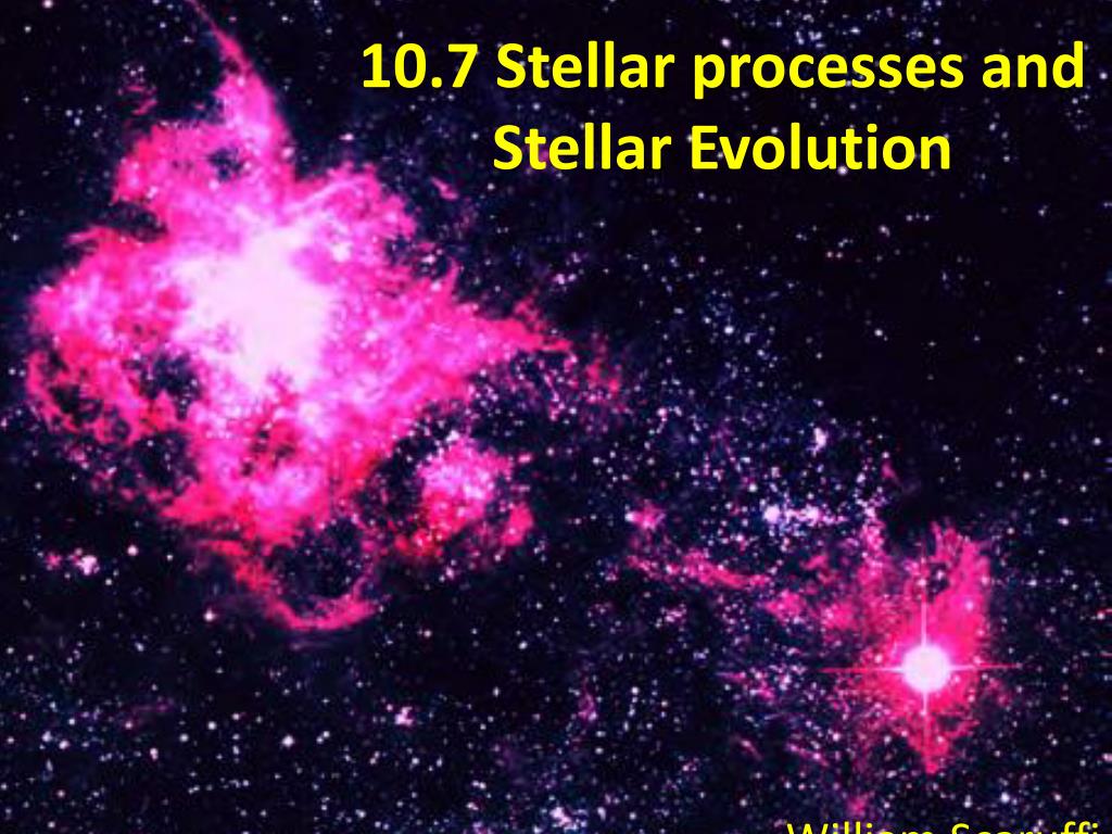 PPT - 10.7 Stellar processes and Stellar Evolution PowerPoint ...