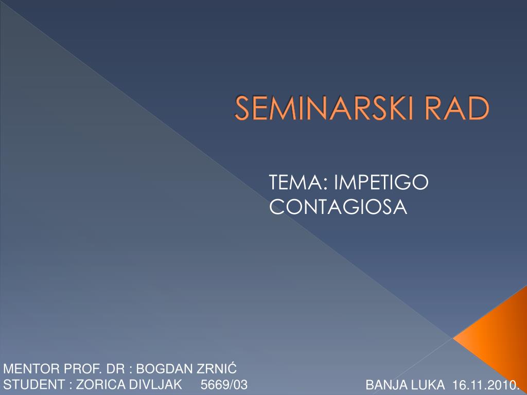 PPT - SEMINARSKI RAD PowerPoint Presentation, free download - ID:2701314