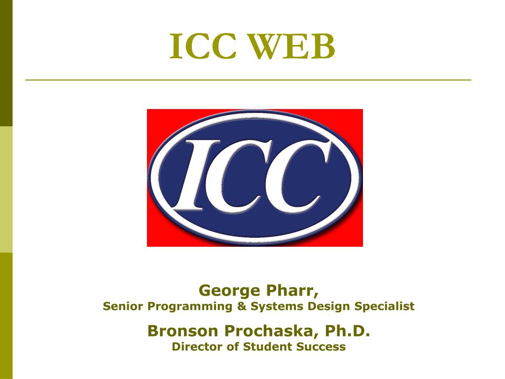 PPT - ICC WEB PowerPoint Presentation, free download - ID:2702458