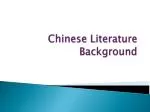 PPT - Chinese Literature PowerPoint Presentation, free download - ID ...