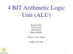 PPT - 8-Bit Arithmetic Logic Unit (ALU) PowerPoint Presentation, free ...