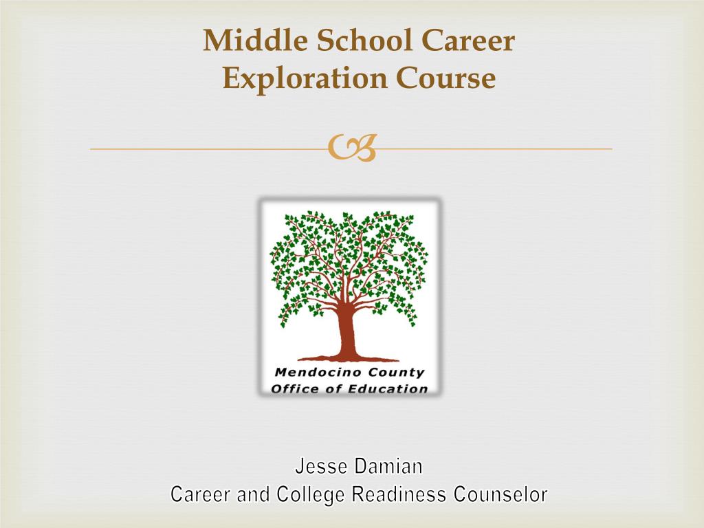 PPT - Middle School Career Exploration Course PowerPoint Presentation ...