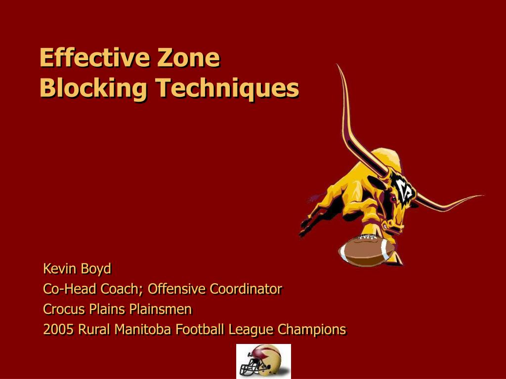 PPT - Effective Zone Blocking Techniques PowerPoint Presentation, free ...