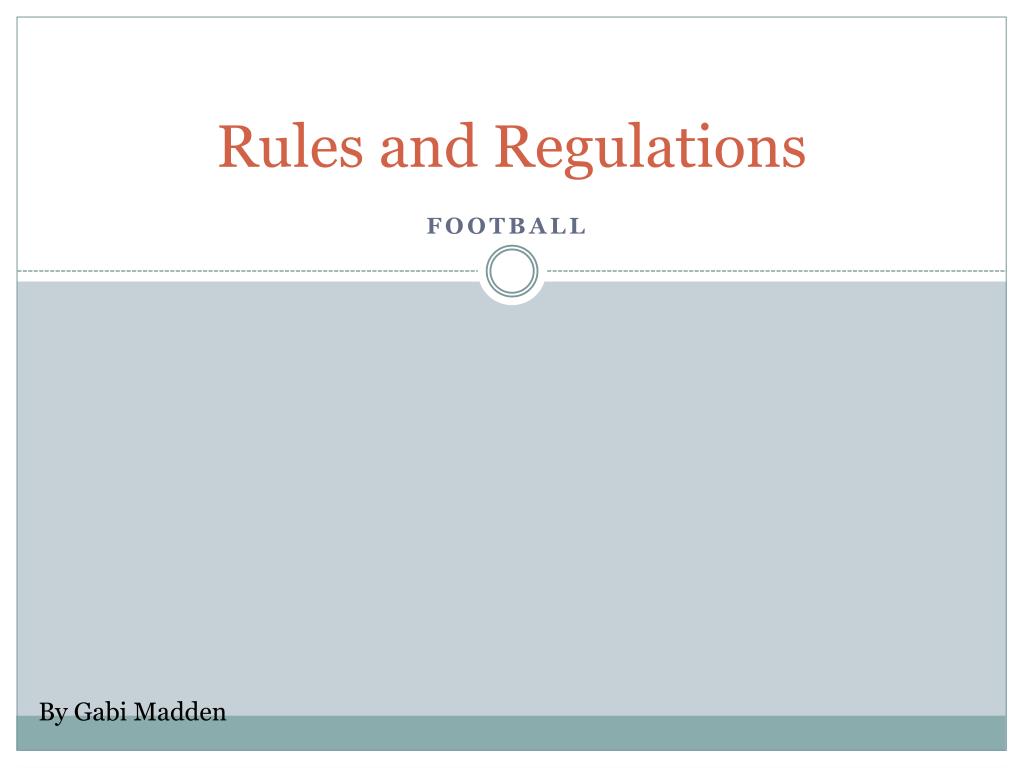 PPT - Rules and Regulations PowerPoint Presentation, free download - ID ...