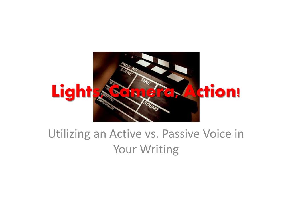 PPT - Lights, Camera, Action! PowerPoint Presentation, free download ...