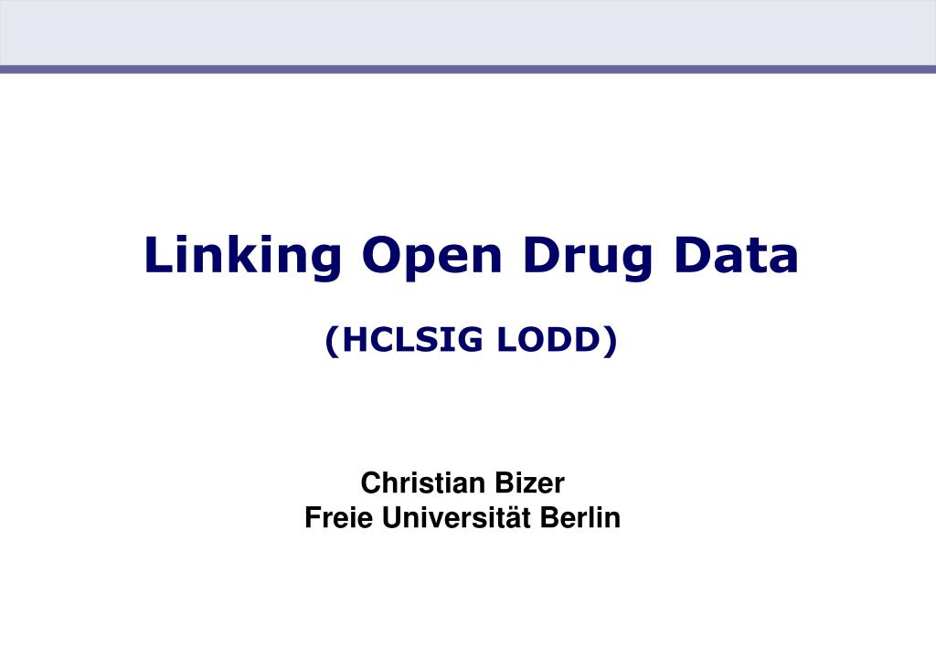 PPT - Linking Open Drug Data (HCLSIG LODD) PowerPoint Presentation, free download - ID:2708685