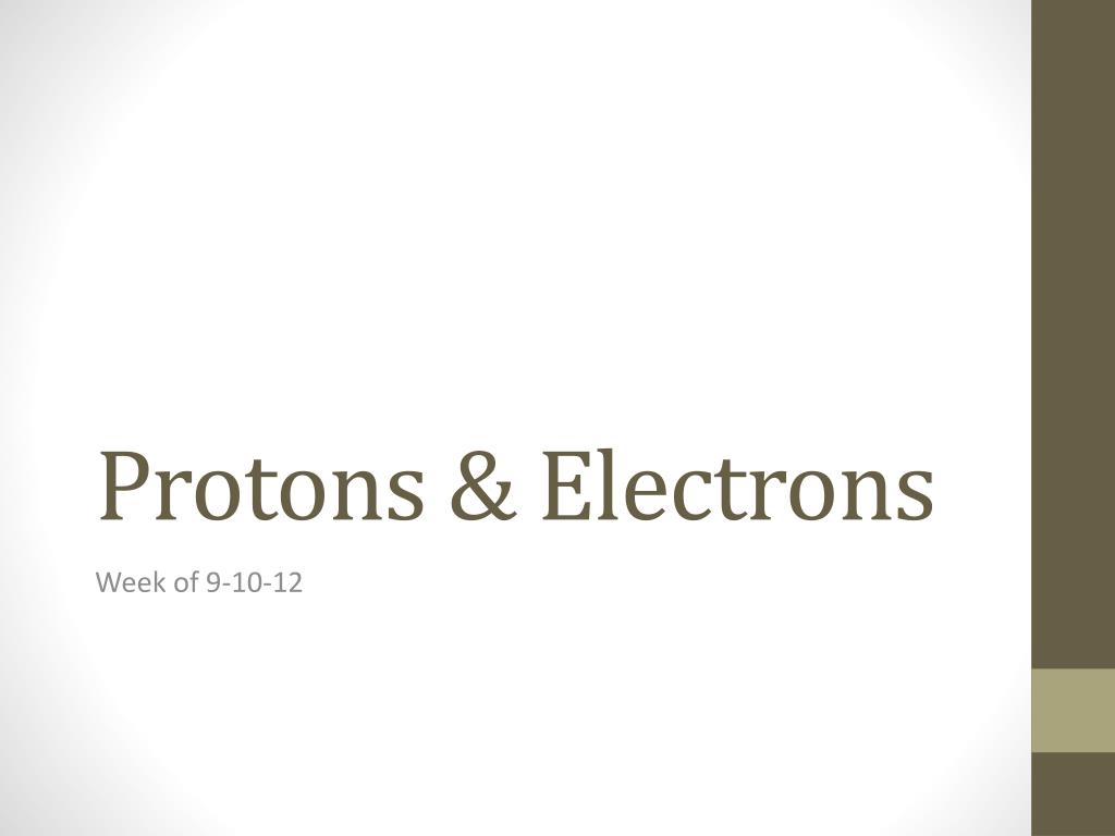 PPT - Protons & Electrons PowerPoint Presentation, free download - ID ...