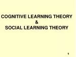 PPT - Cognitive Learning Theory PowerPoint Presentation, free download ...