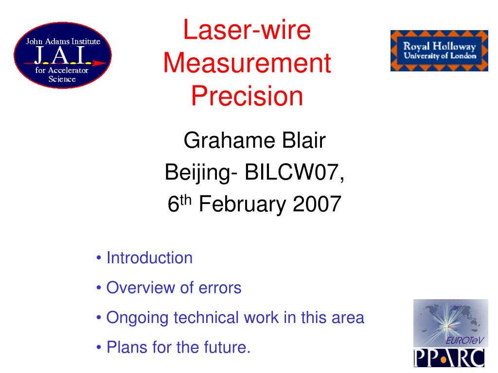 PPT - Laser-wire Measurement Precision PowerPoint Presentation, free ...