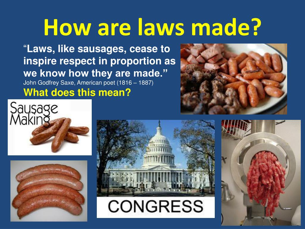 PPT - How are laws made? PowerPoint Presentation, free download - ID ...