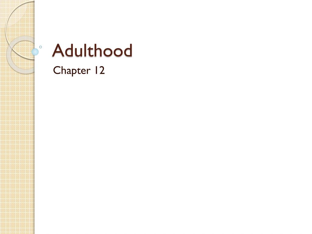 PPT - Adulthood PowerPoint Presentation, free download - ID:2715817