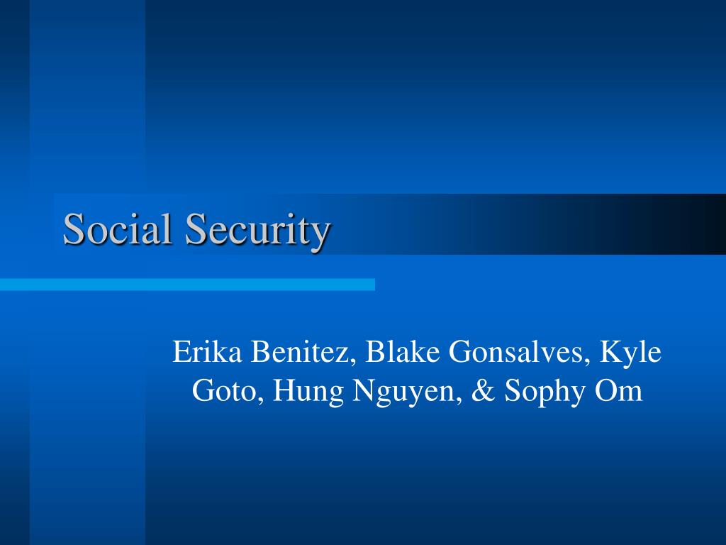 PPT - Social Security PowerPoint Presentation, free download - ID:2716034