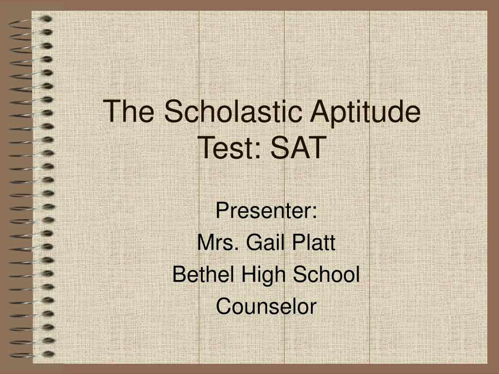 PPT - The Scholastic Aptitude Test: SAT PowerPoint Presentation, free ...