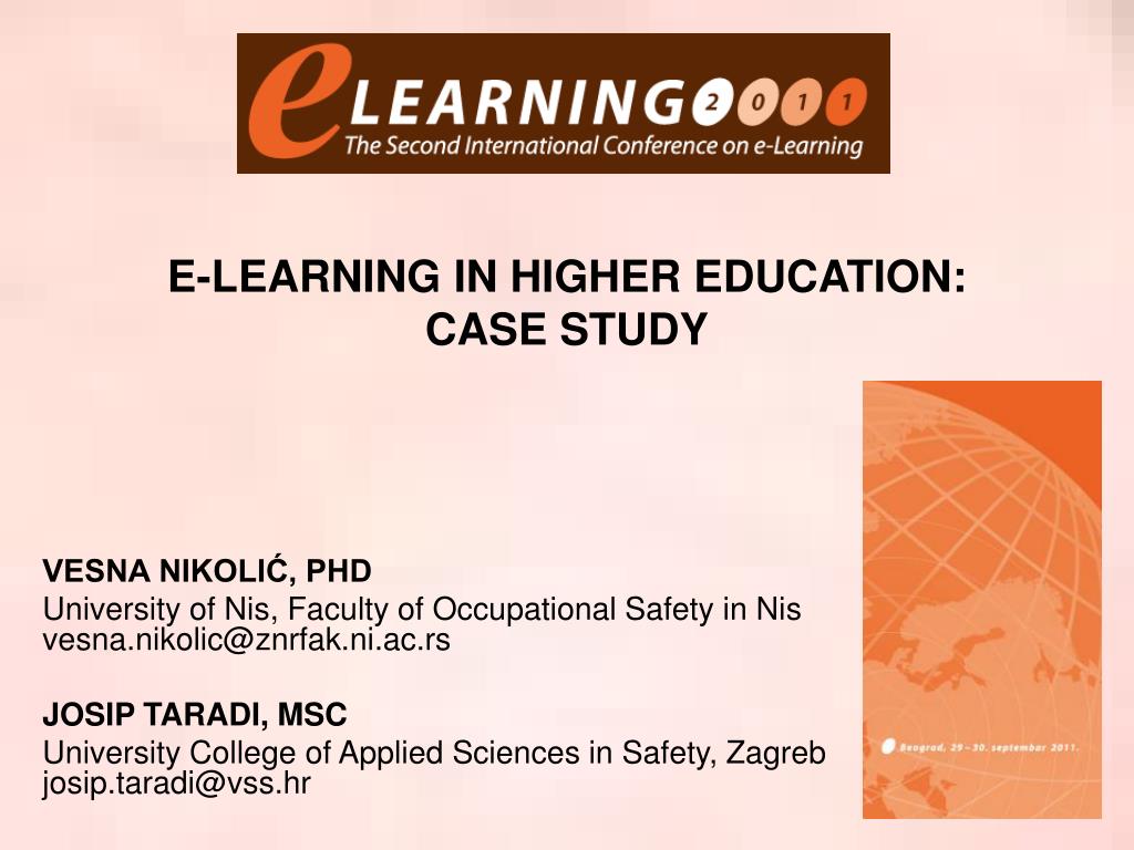 PPT - E-LEARNING IN HIGHER EDUCATION: CASE STUDY PowerPoint ...
