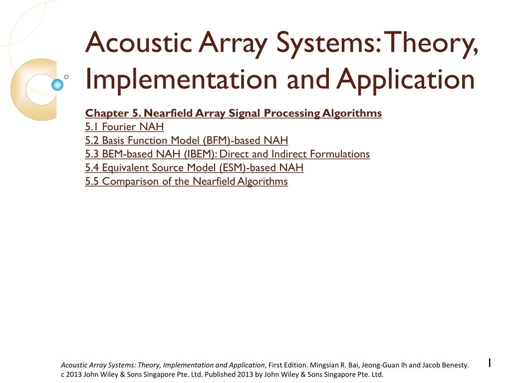PPT - Acoustic Array Systems: Theory, Implementation and Application PowerPoint Presentation ...