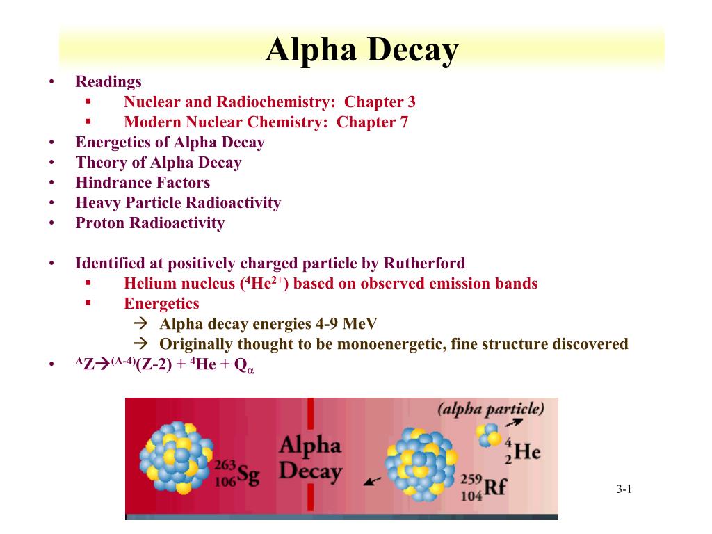PPT - Alpha Decay PowerPoint Presentation, free download - ID:2722324