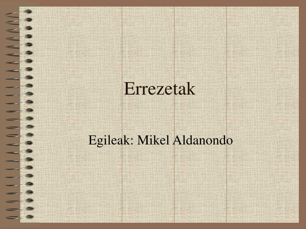 PPT - Errezetak PowerPoint Presentation, free download - ID:2724155