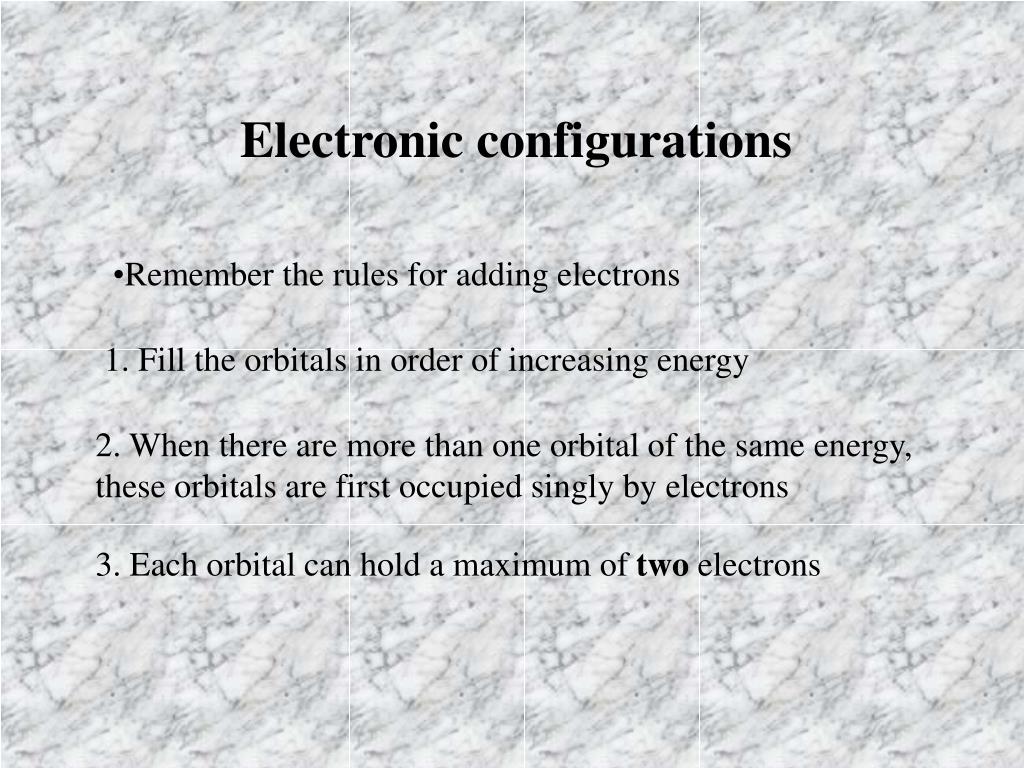 PPT - Electronic configurations PowerPoint Presentation, free download ...
