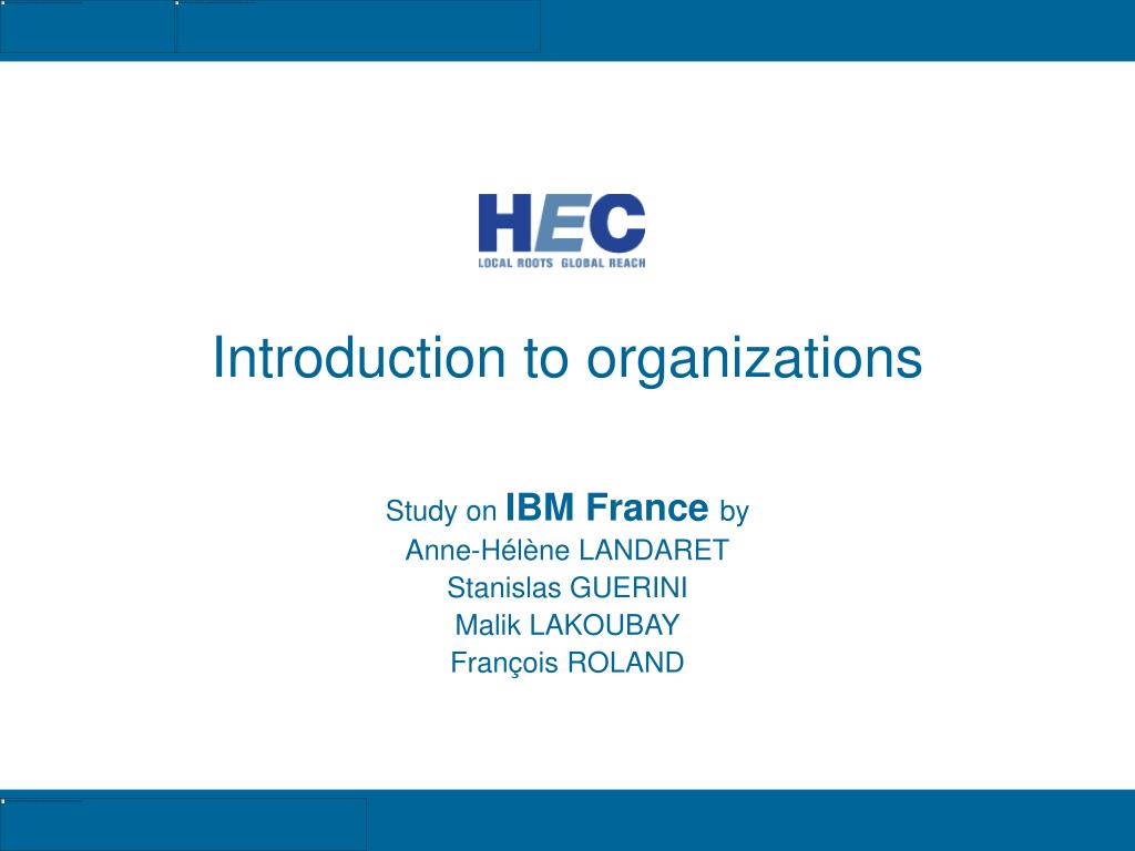 PPT - Introduction to organizations PowerPoint Presentation, free ...