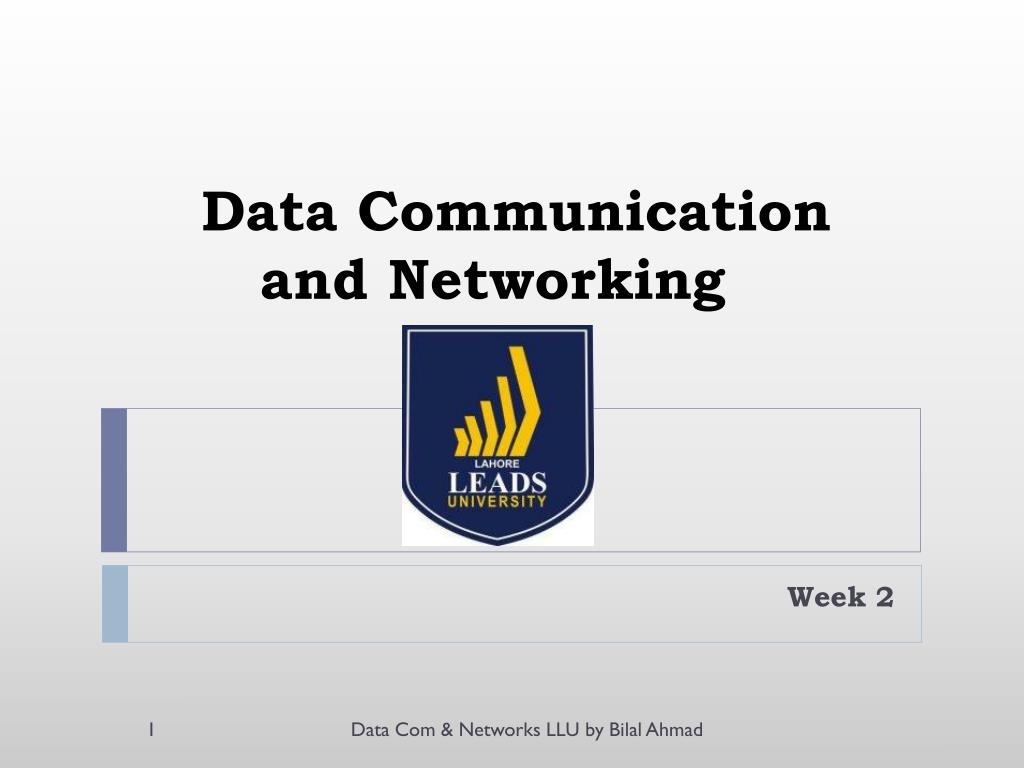 PPT - Data Communication and Networking PowerPoint Presentation, free ...