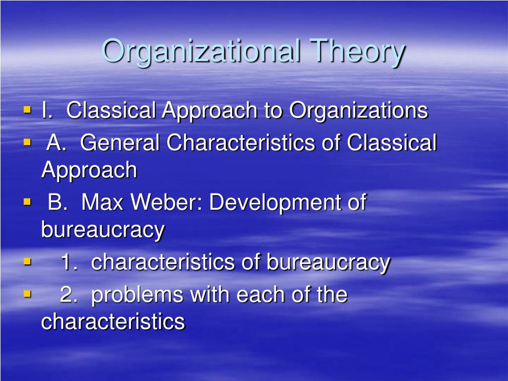 PPT - Organizational Theory PowerPoint Presentation, free download - ID ...